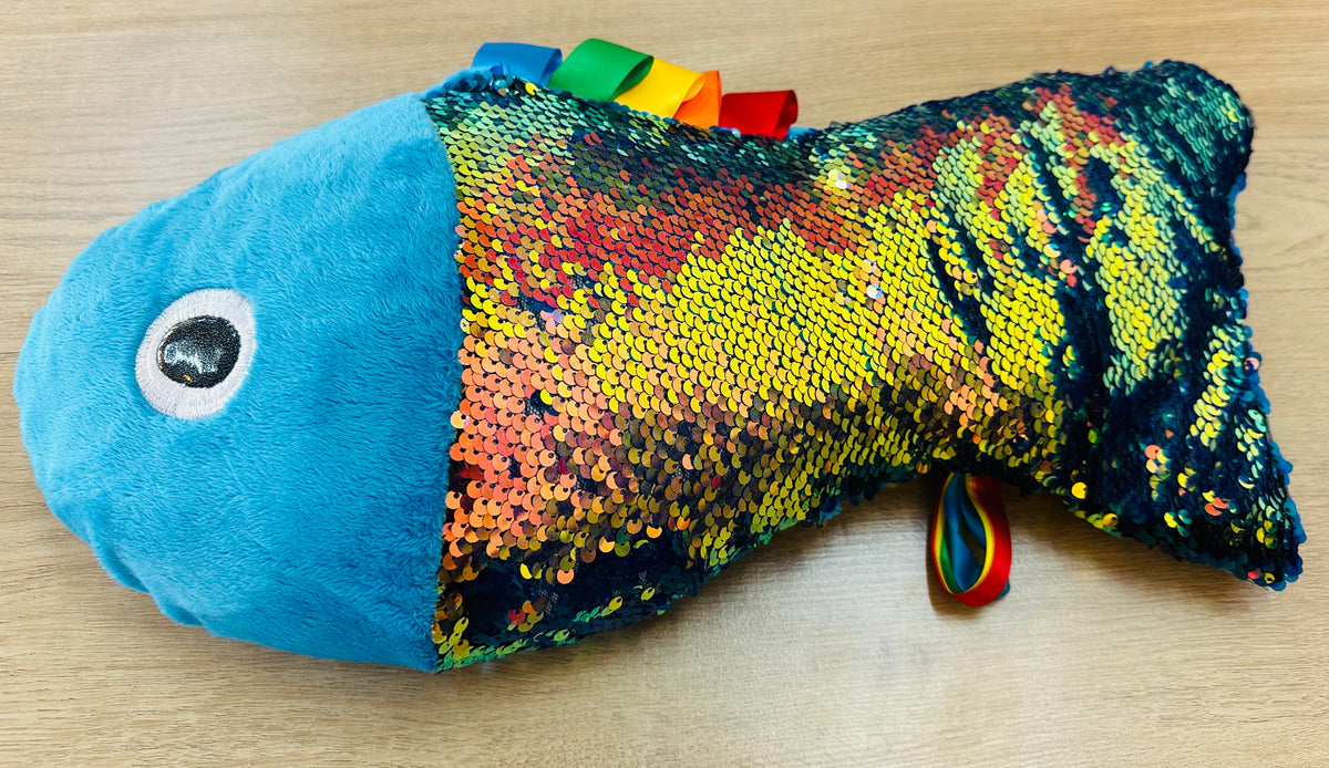 Weighted Sequin Fish – Tajama Creations - Handmade Sensory Resources